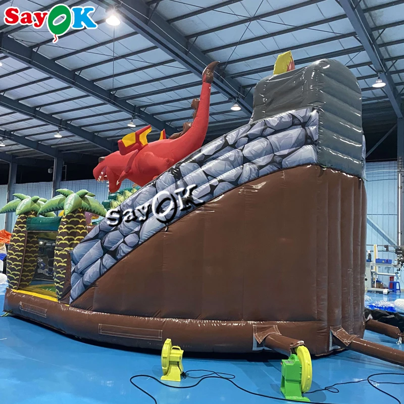Giant Jurassic Dinosaur Inflatable Bouncer Jumping Bouncy Castle Bounce ...
