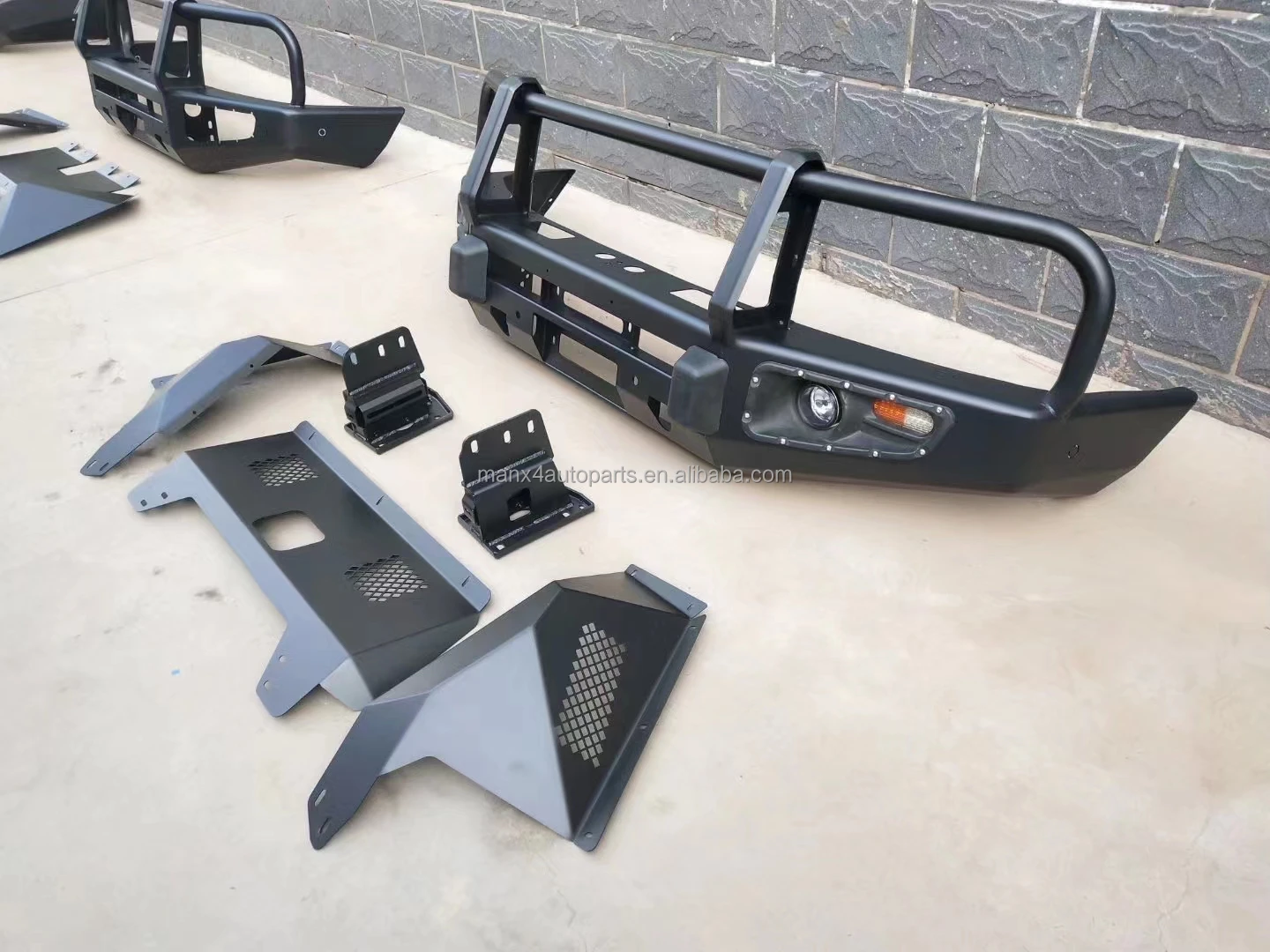 Manx4 Steel Front Bumper Bull Bar Nudge Bar For Range Rover 02-12 L322 ...