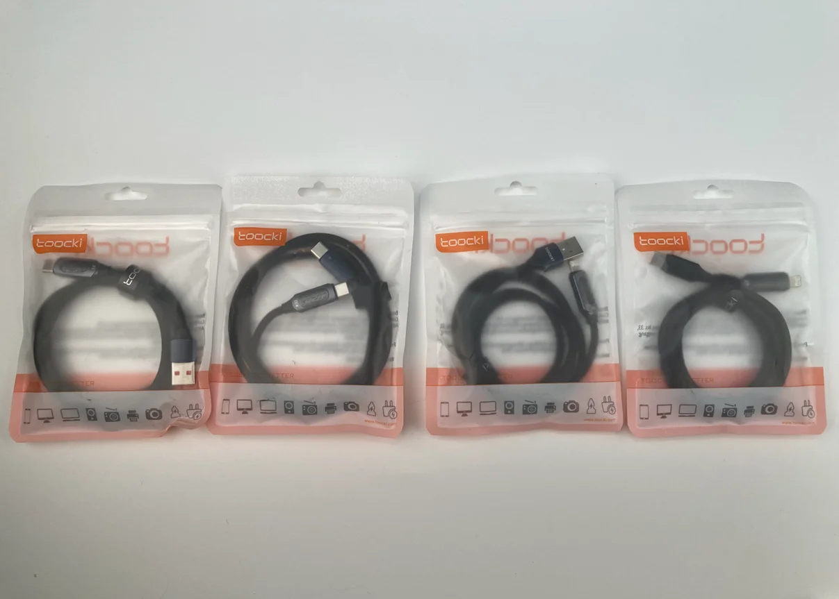 Toocki 100w Gray/blue/purple Fast Charging Cable Type C To Type C ...