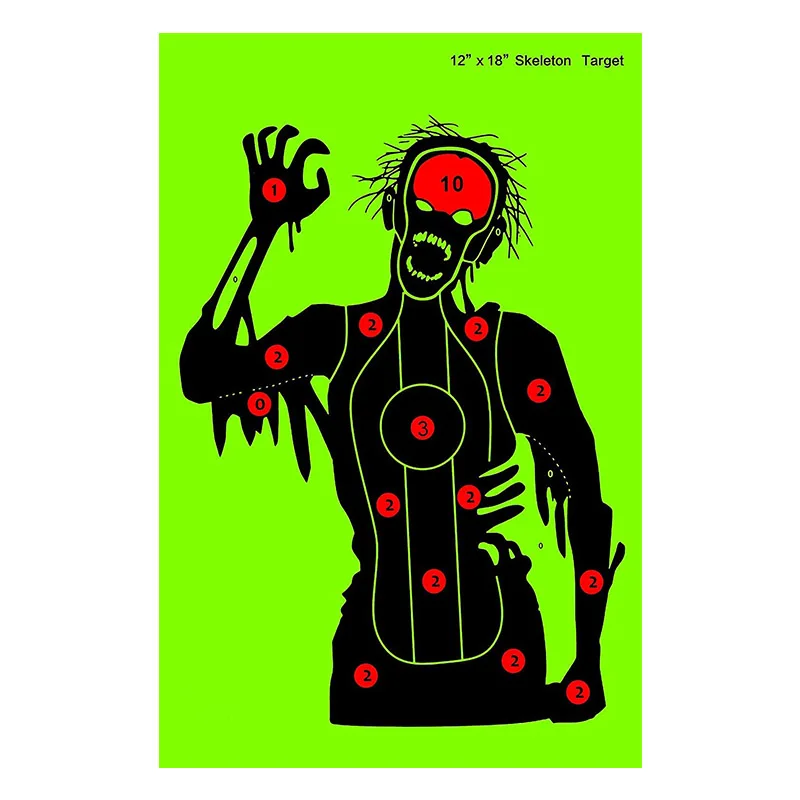Fluorescent 18x24 Splatter Target Stickers for Shooting Practice