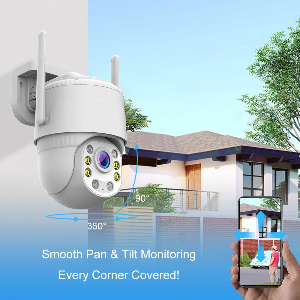Wifi 2.0 Inch Ptz Camera Outdoor Wireless 3mp Video Surveillance ...