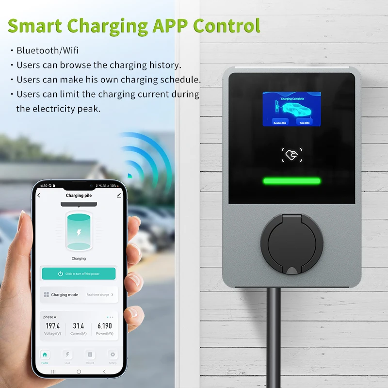 Dynamic Load Balancing Ev Charger Wallbox Portable Car Ev Charger ...