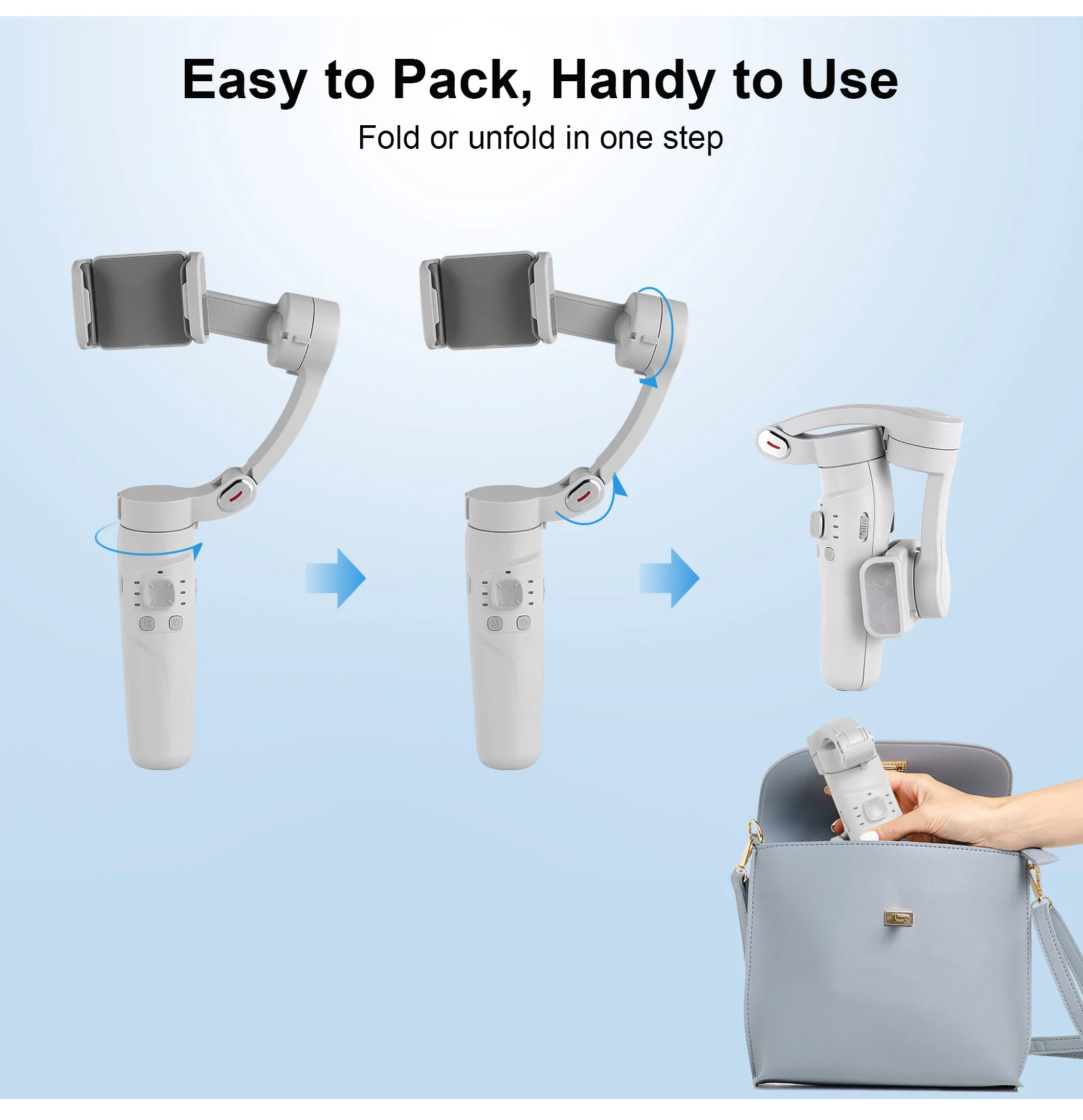 3 Axis Gimbal Stabilizer One Click Photography Stabilizer Gimbal ...