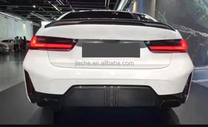 Rear Bumper Lip Diffuser Chin Spoiler Black Rear Lips Exhaust Tips Body ...