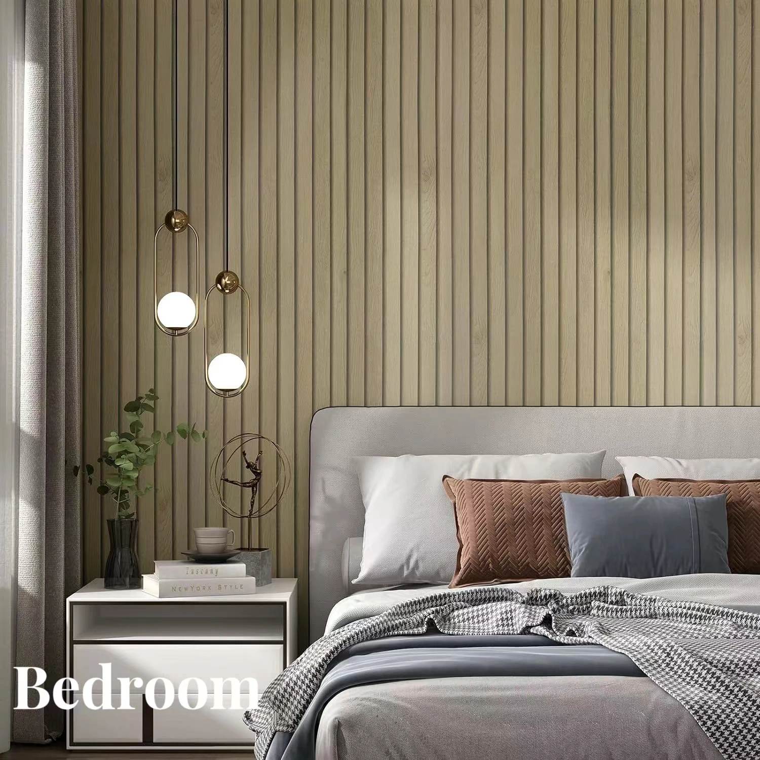 Wood Slat Wallpaper - Stylish & Durable Self Adhesive
