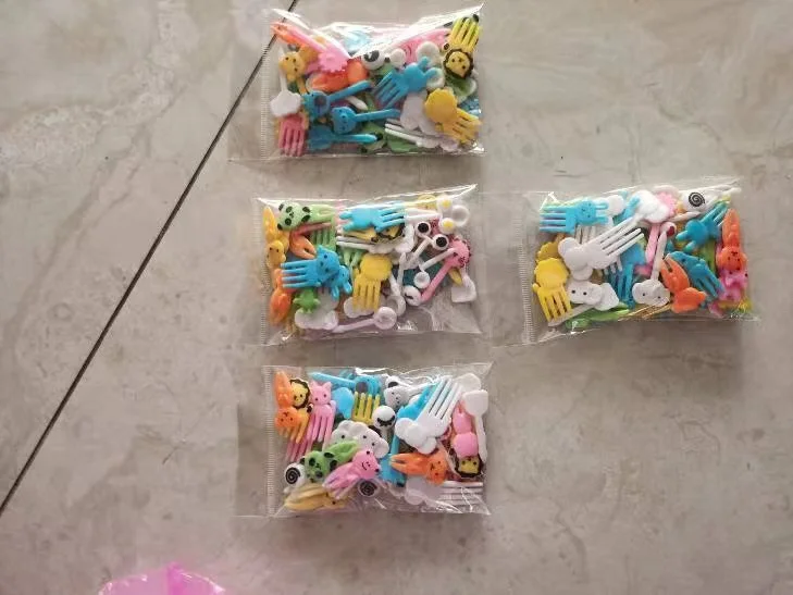 50 Pcs Set Mini Food Picks Cartoon Animal Toothpicks Bento Box Kids ...