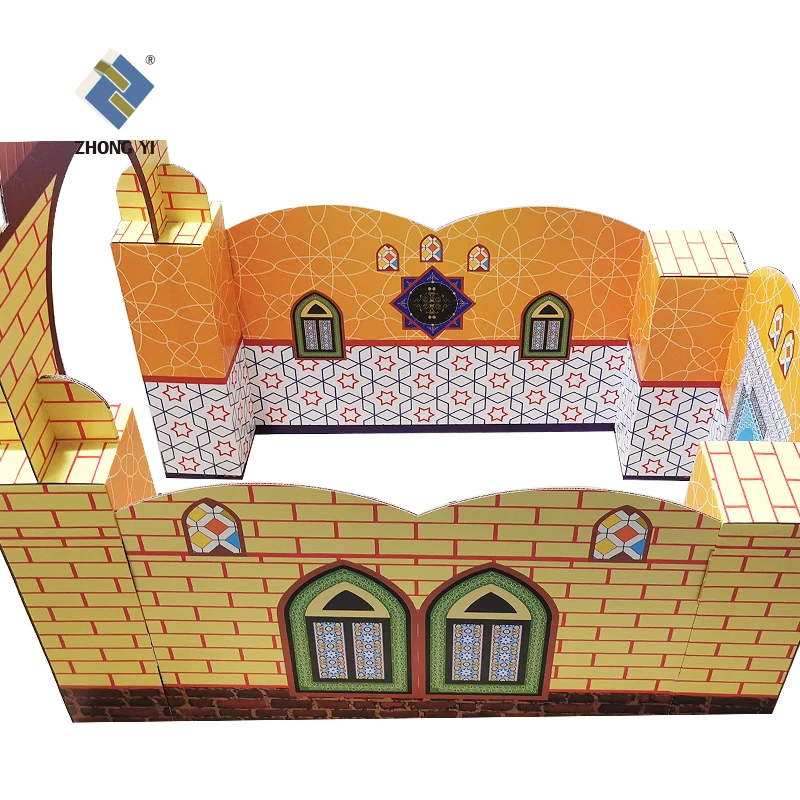 DIY Custom Masjid Playhouse for Kids - Cardboard Mosque