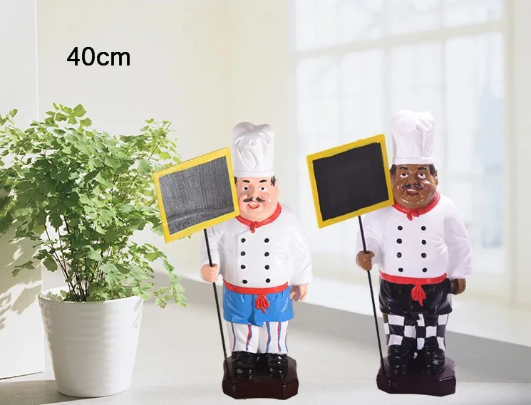 Resin Restaurant Decoration - Life Size Chef Sculpture