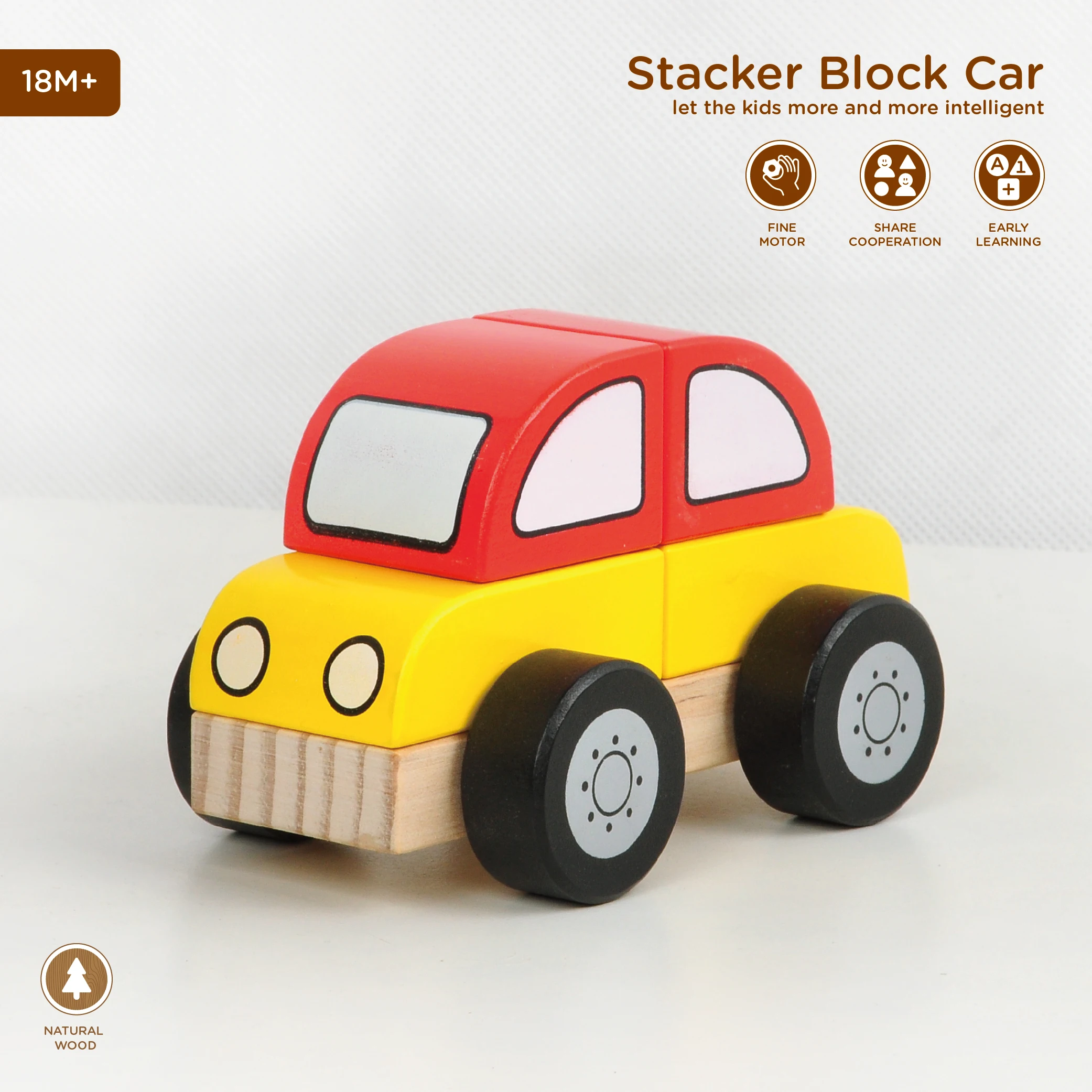 Smilebloomi Educational Toys - Unpainted Building Blocks