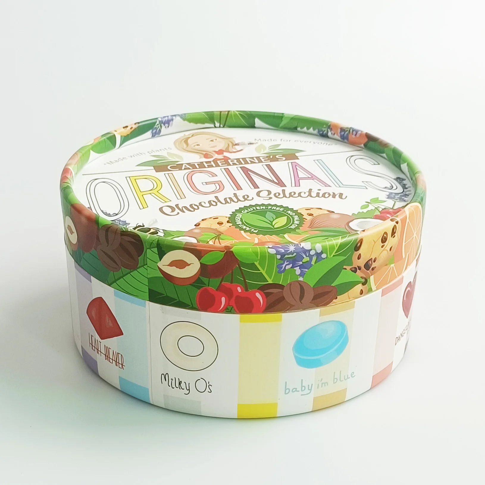 Custom Cardboard Biscuits Cookies Packaging - Small Round Candy Box