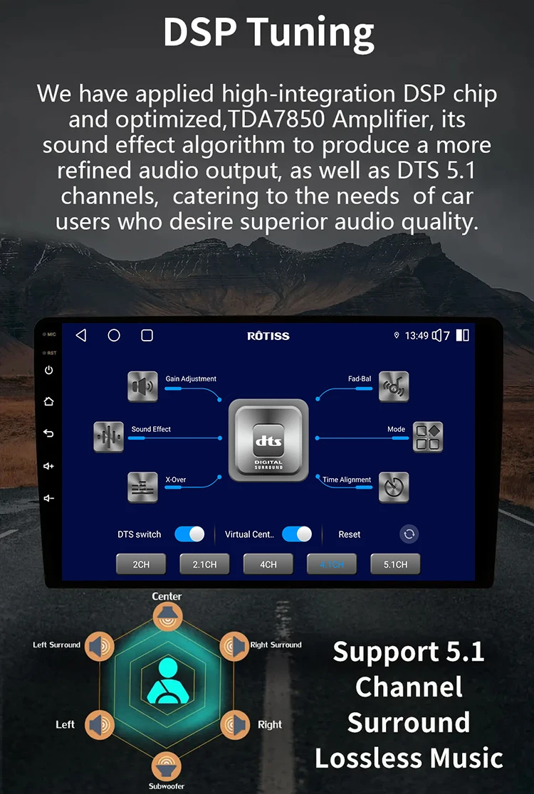 Ai Car Radio Navigation - 9 Inch/10 Inch QLED Android Player