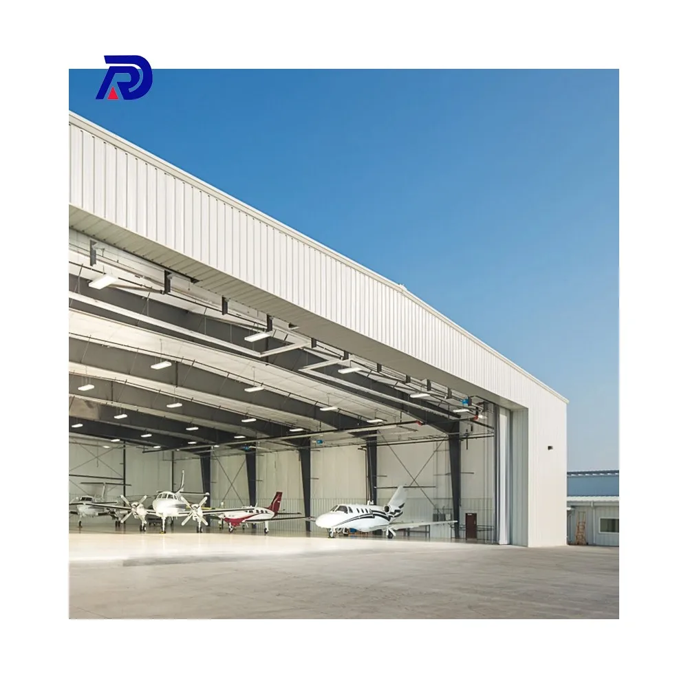 Prefabricated Terminal Building Precast Steel Hangar House With Metal ...
