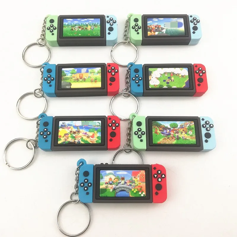 Gaming Keychain Soft Rubber Pvc Key Machine Switch Game Bag Pendant ...