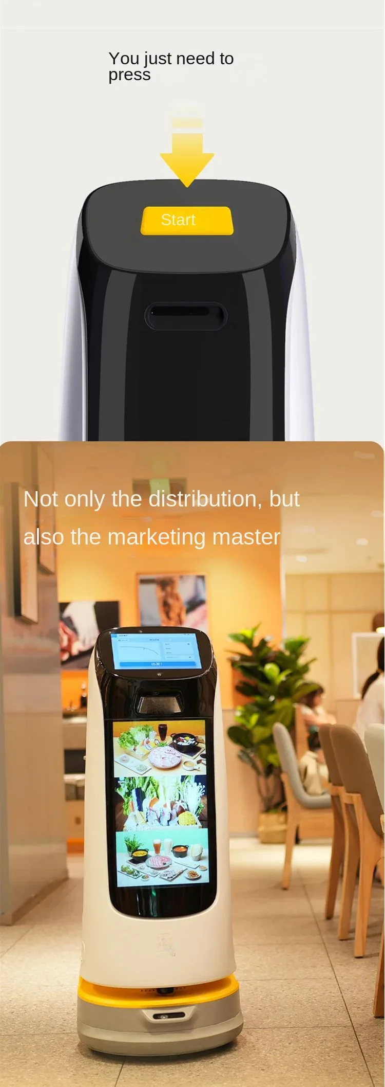 2024intelligent Robot Restaurant Food Delivery Waiter Automatically ...