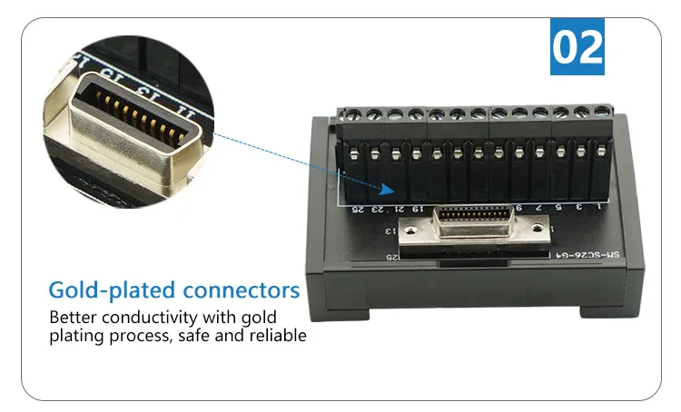 Scsi Adapter Sm-sc14/20/26/36/50/68/80/100 Screw Terminal Block ...