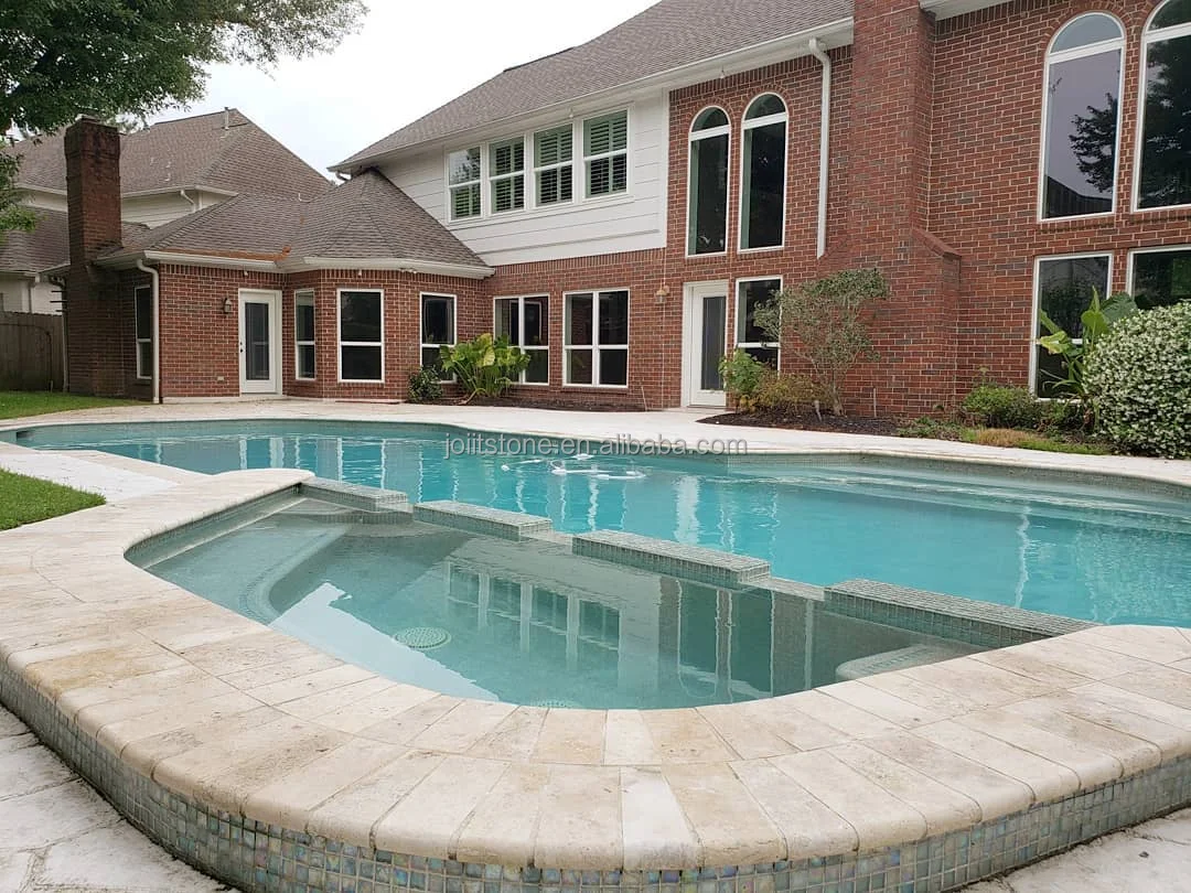 Beige Travertine Pool Coping Swimming Pool Coping Stone - Buy ...