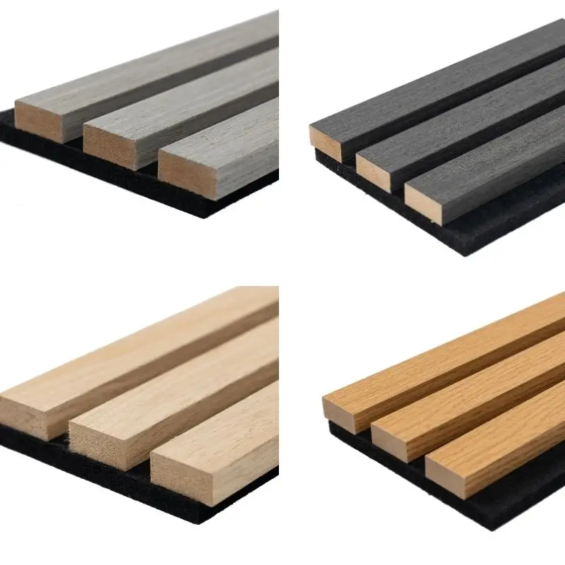 LYW Living Room Parapet Acoustic Panels Wood Veneer MDF Grille Panels ...