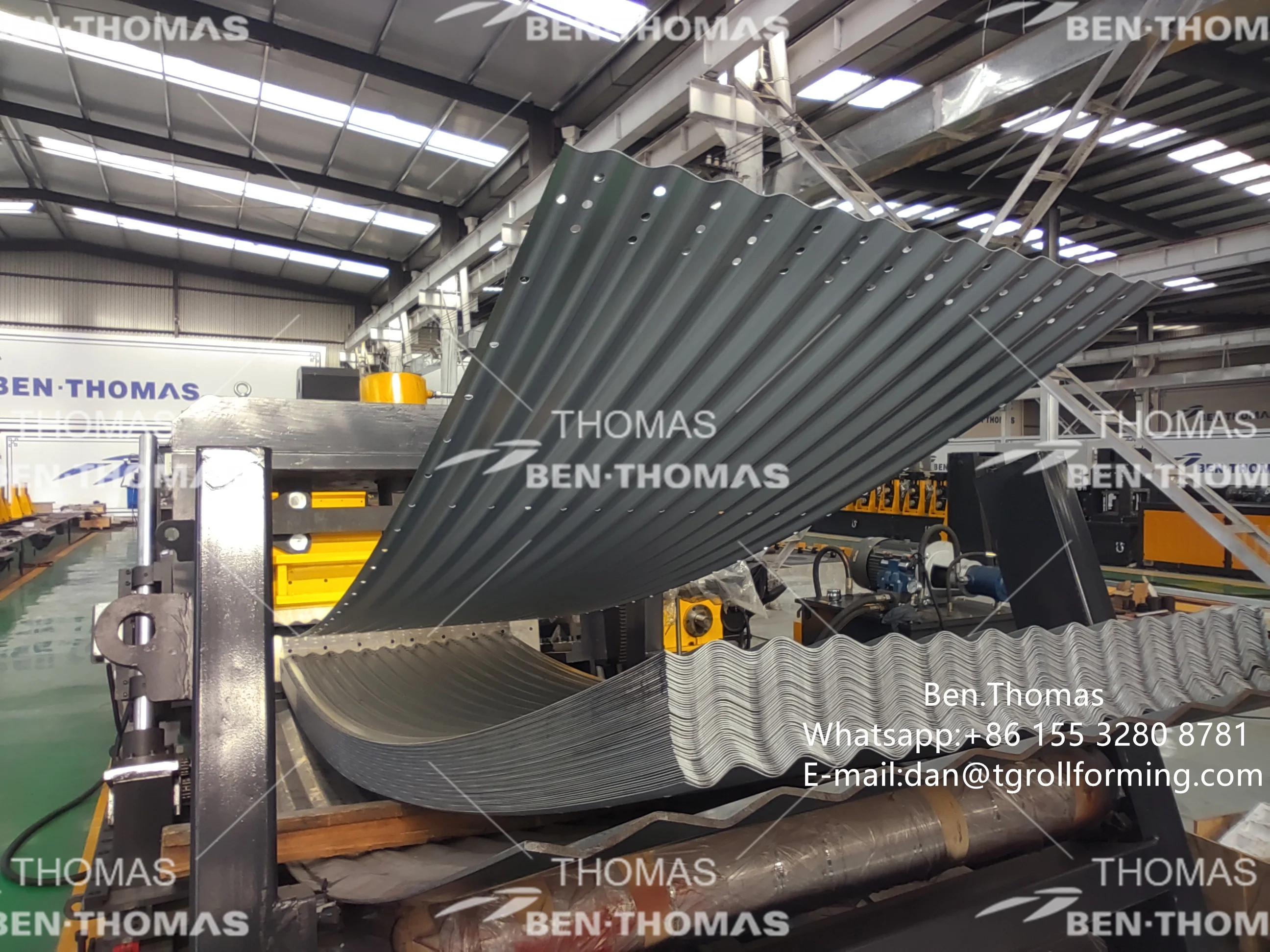 Grain Storage Bin Corrugated Sidewall Panel Bending With Punching ...