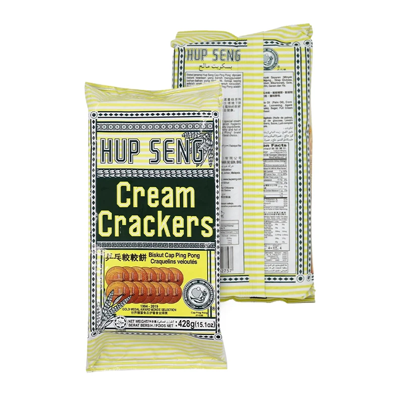 Wholesale Supplier Hup Seng Cream Crackers 428g Natural Baked Biscuits ...