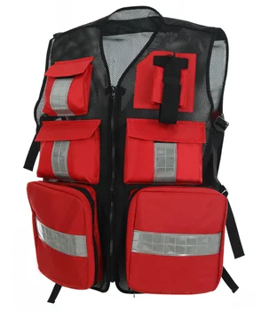 Red First Aid Ems Response Hi Visibility Paramedic Ambulance Rescue ...