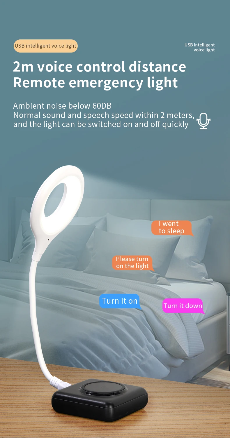 Eye Protection Table Portable Lamp Artificial Intelligence Sound ...