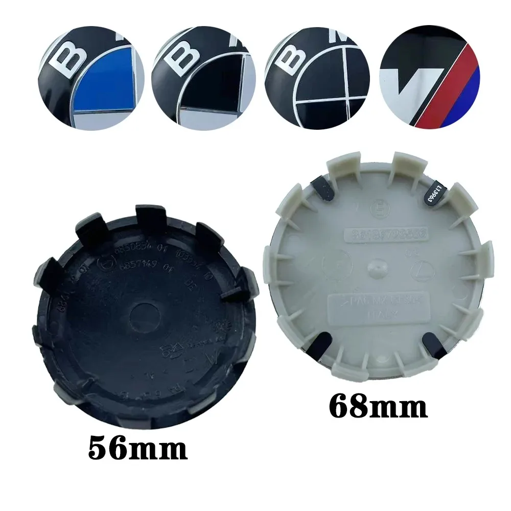 Car Wheel Hub Center Caps Covers Emblem 56mm 68mm For E46 E36 E39 ...