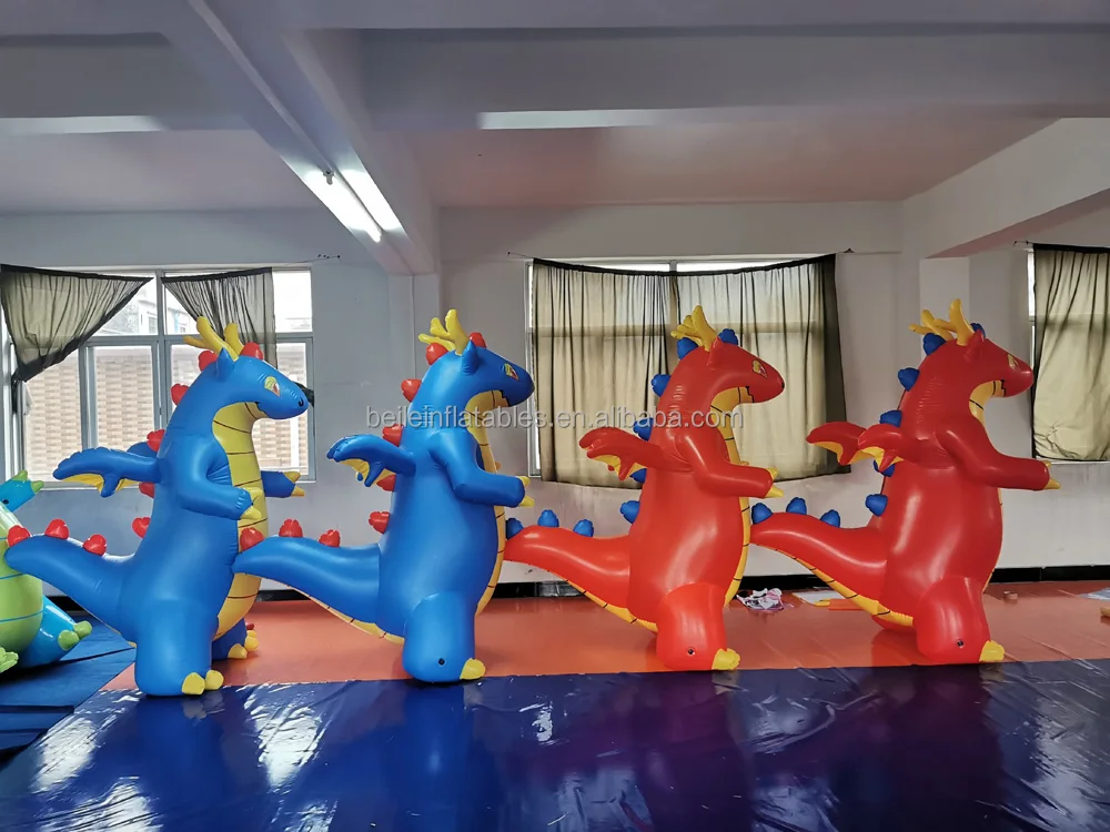 Beile Customized Cheaper PVC Inflatable Dragon Cartoon Suit