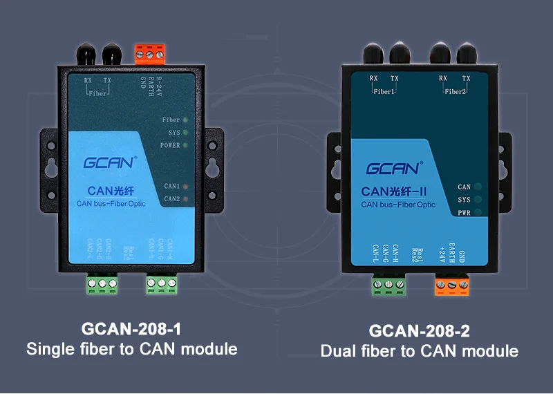 Gcan-208 Optical Fiber Converter Module Gateway To Can Converter Can Convert Can Bus Signals To ...