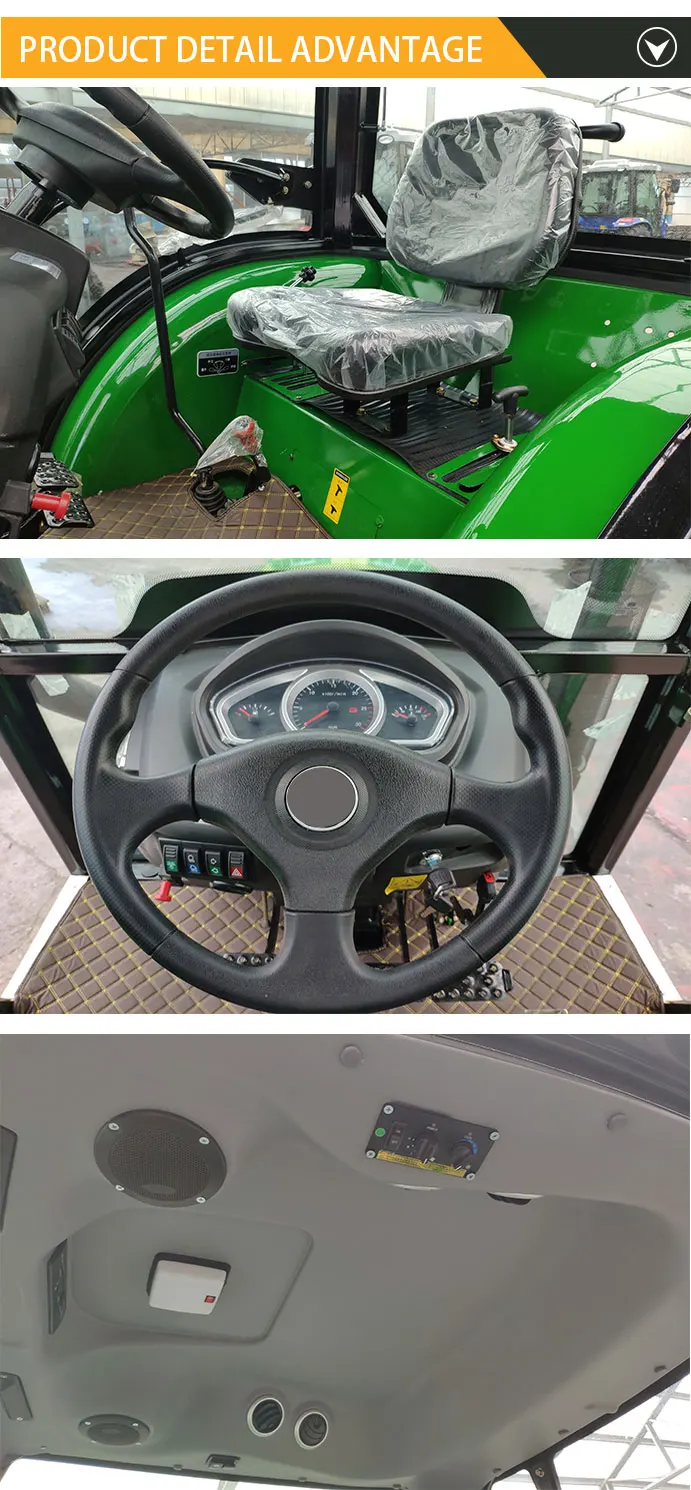 YTO Engine Tractor 60hp 4wd 4x4 Mini Farm Tractor for Agriculture Machinery Compact Tractor ...