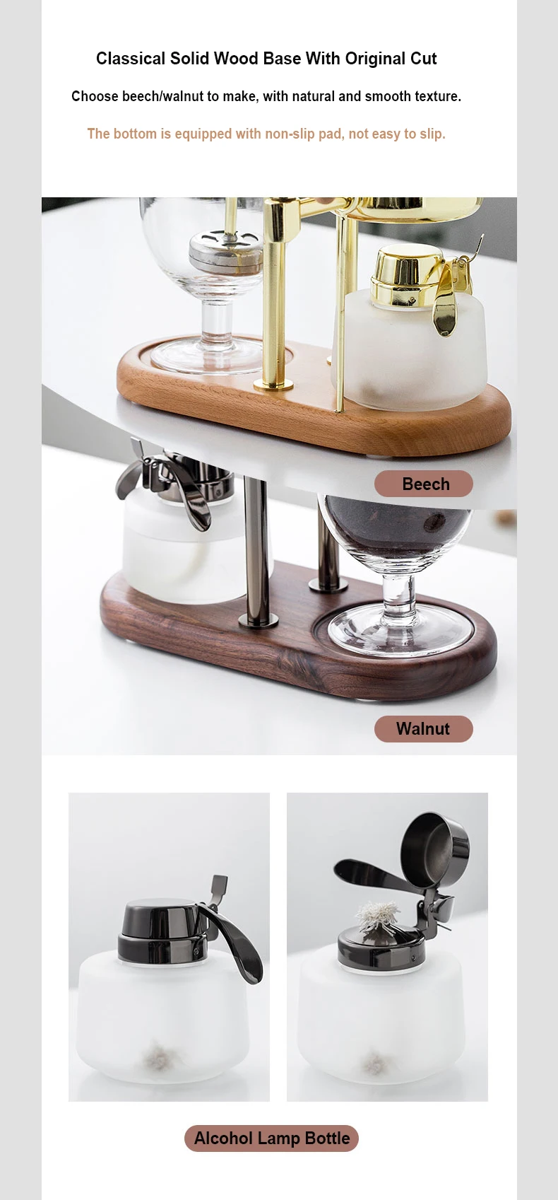 Diguo Syphon Coffee Maker - Elegant Belgian Style