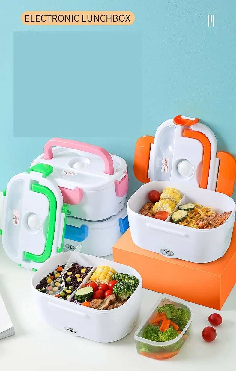 Fast Food Warmer - Portable Lunch Box Heater for Car & Office
