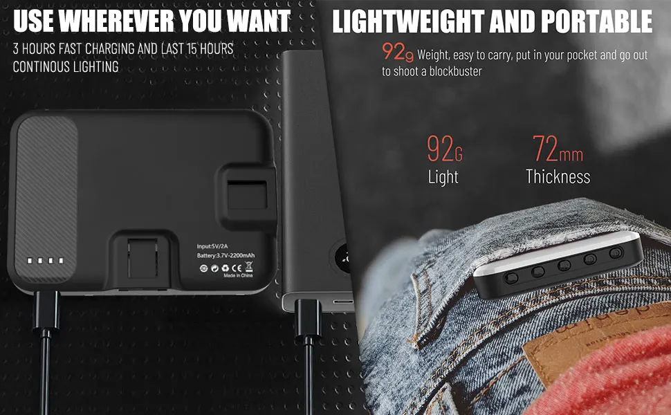 Mini Mobile Phone Led Selfie Light Smart Phone Enhancing Fill Light ...