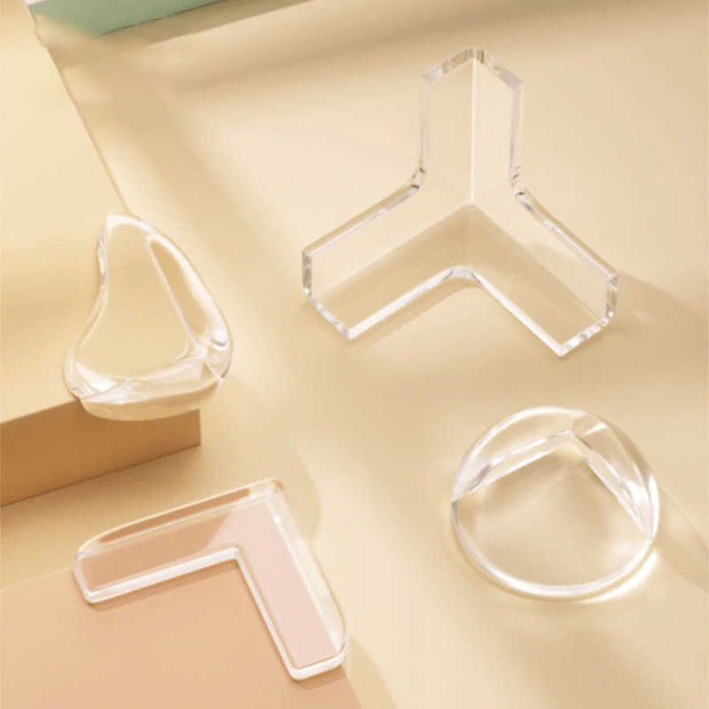 Clear Acrylic Corner Protectors Guards Transparent Furniture Anti ...