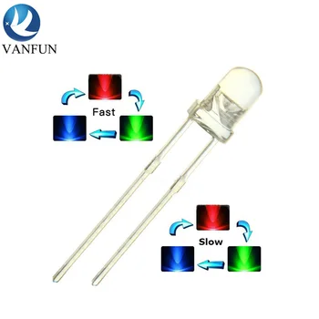 Micro Led Diode 2mm 3mm 5mm 8mm 10mm 2 Pins Flashing Multi-color Rgb ...