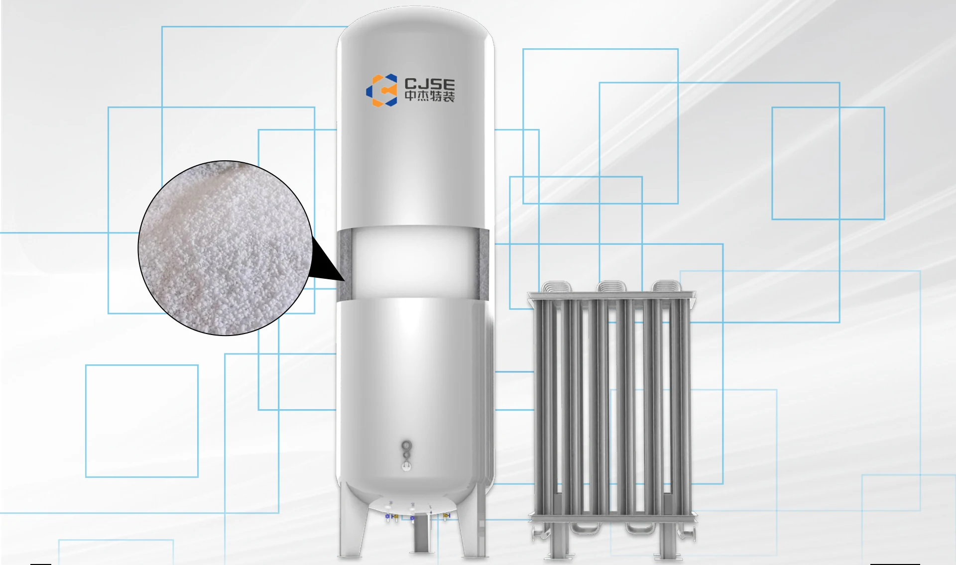 Perlite Insulation 10000l 20000l Vertical Cryogenic Liquid Carbon ...