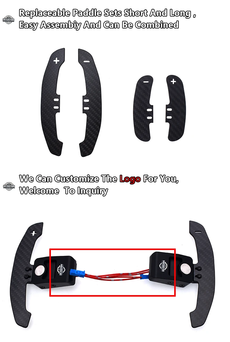 Custom Magnetic Carbon Paddle Shifter Steering Wheel Shift Paddles For ...