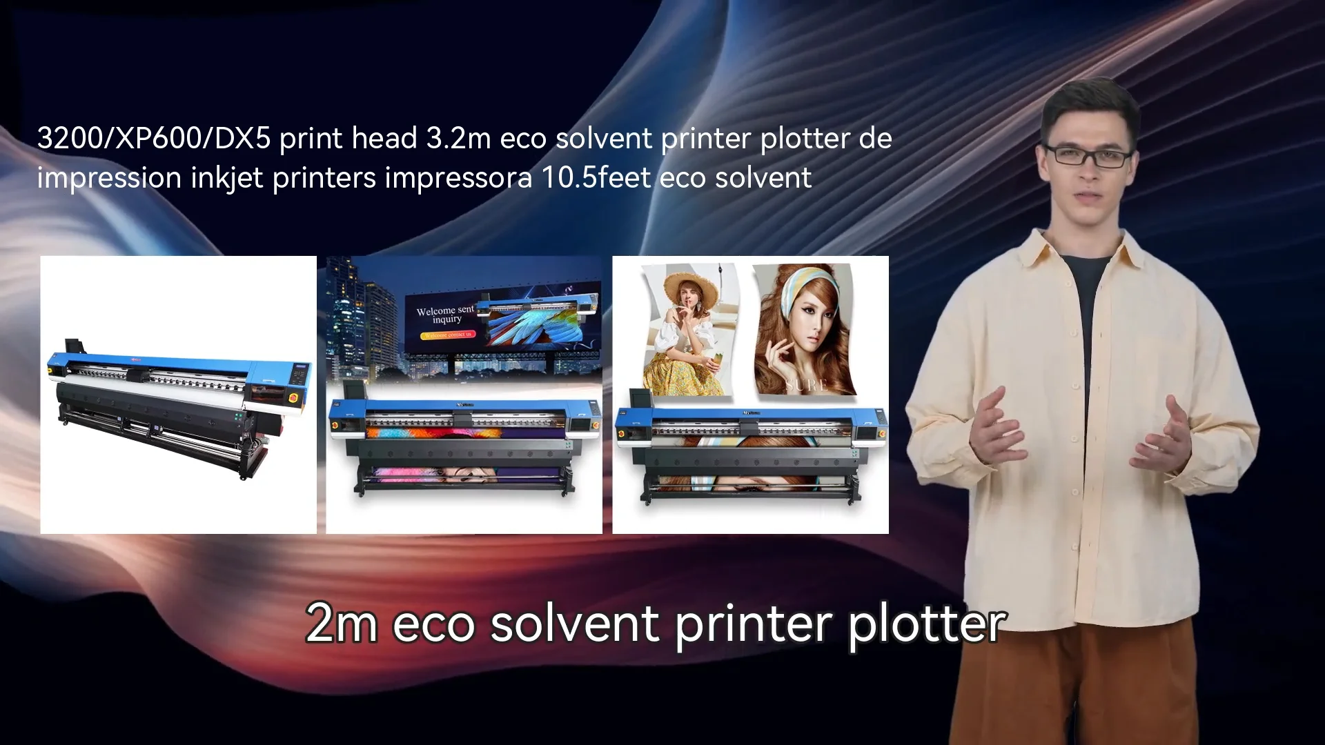 Eco Solvent Printer Sticker Vinyl Printer 3.2m Digital Printers For ...