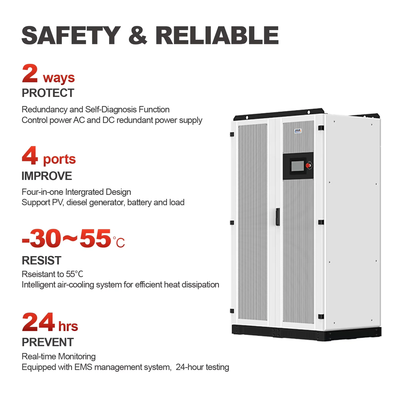 Megarevo MPS Microgrid Series Commercial Triple Output Hybrid Inverter ...