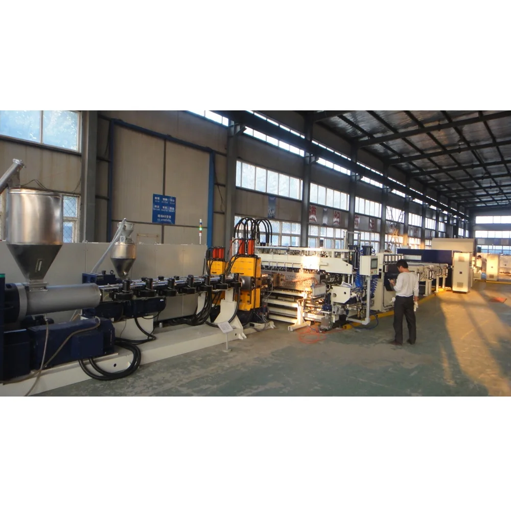 Pp Pc Hollow Grid Corrugated Sheet Board Extrusion Production Line ...
