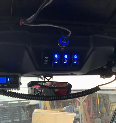 5-Pin SPST Rocker Switch Kit with Jumper Wires 20A/12V & 10A/24V ...