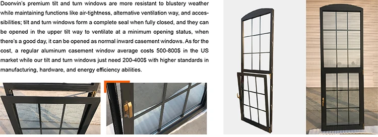Doorwin Nfrc Standard Hurricane Impact 35x83 Black Frame Window ...