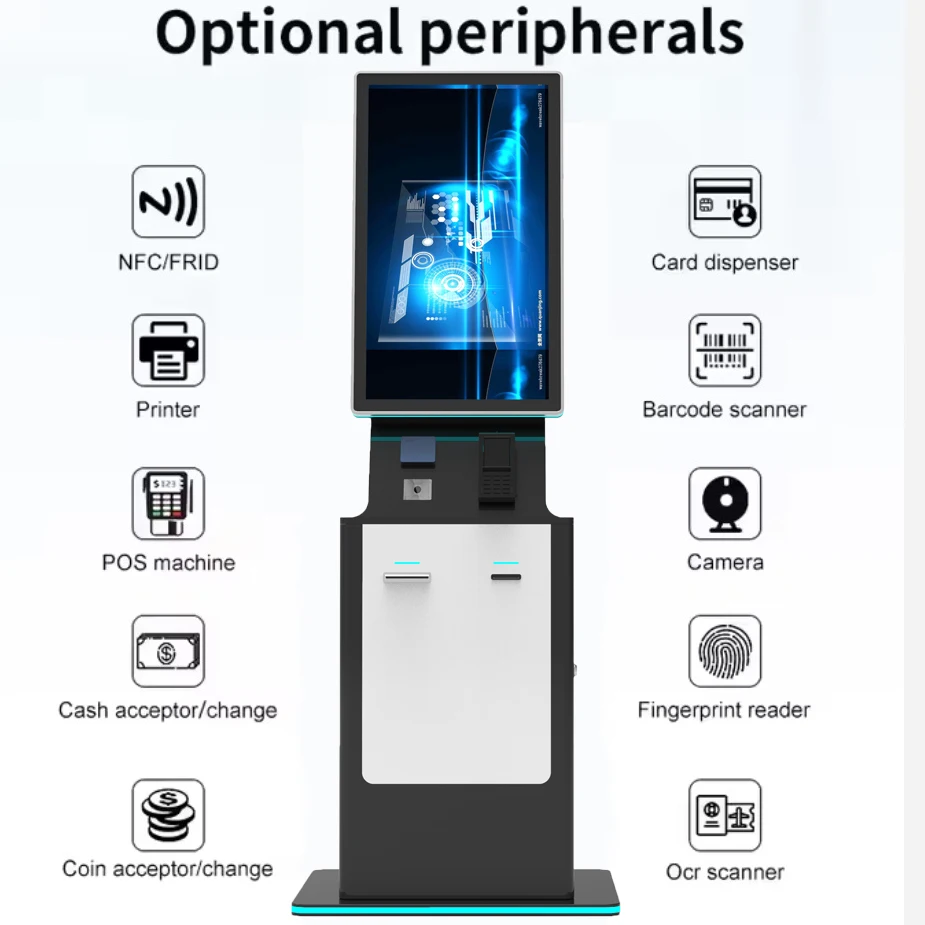 Multifunction Self Service Wash Payment Kiosk EMV Card Reader RFID ...