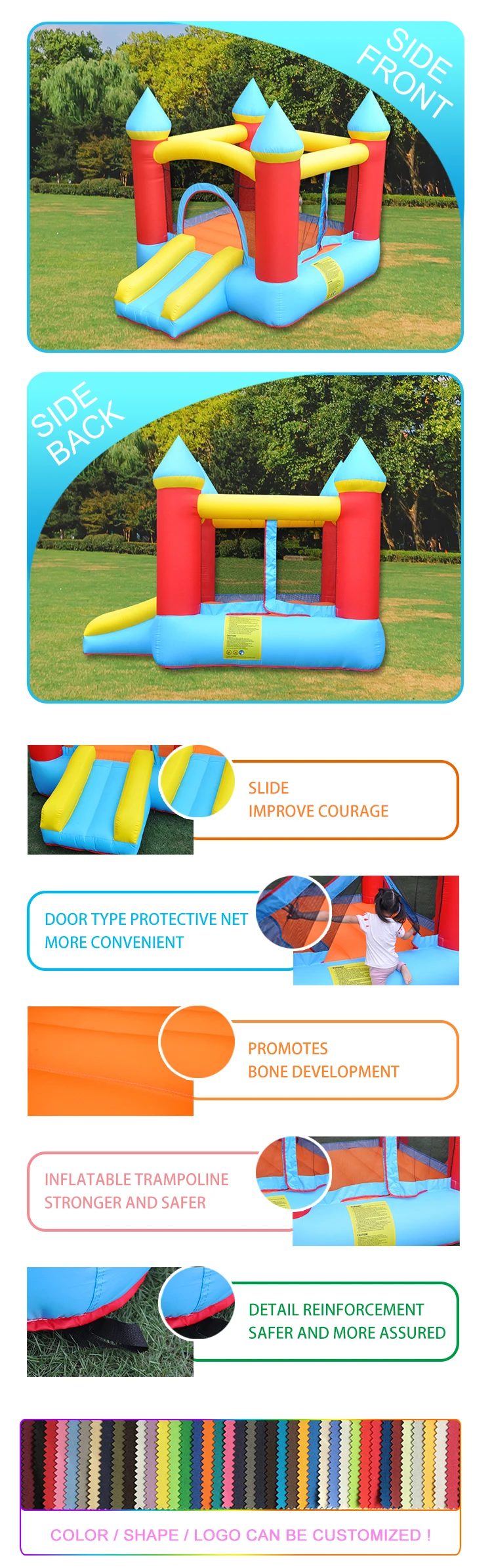 Convenient Small Mini Family Bouncy Castle Inflatable Bouncer Small ...
