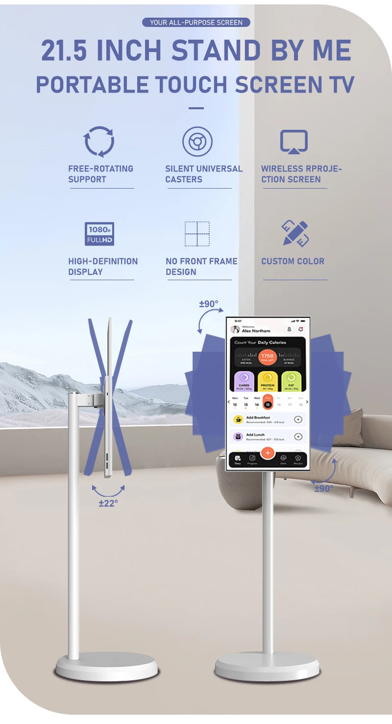 2024 Factory Outlet Smart Me Stand By Rotate Tv Android 12 Touch Screen ...