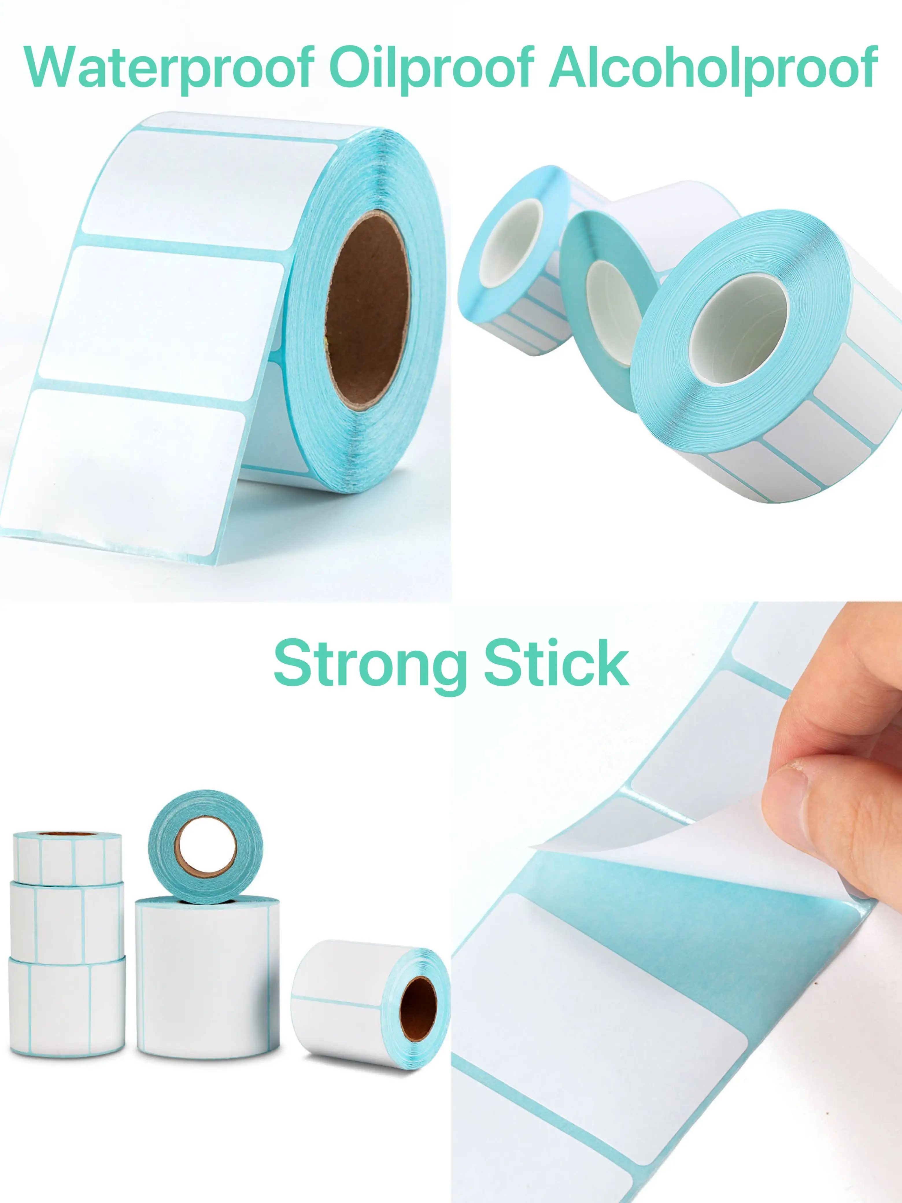 Thermal Shipping Label Sticker Self Adhesive Paper Thermal Paper Roll ...