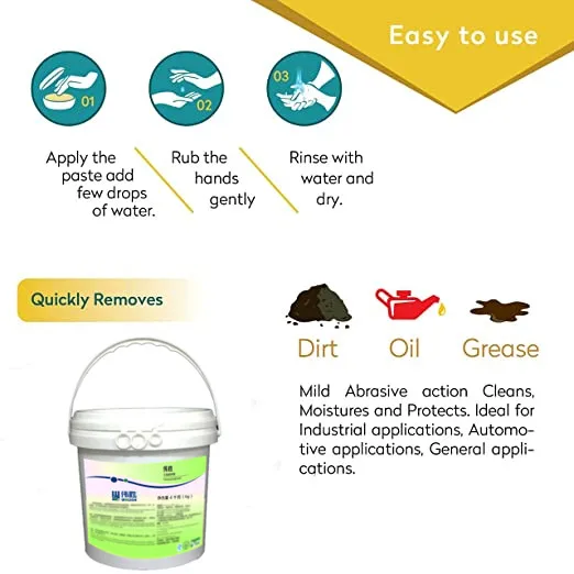 Heavy Duty Industrial Hand Cleaner Paste - Sustainable & Disposable