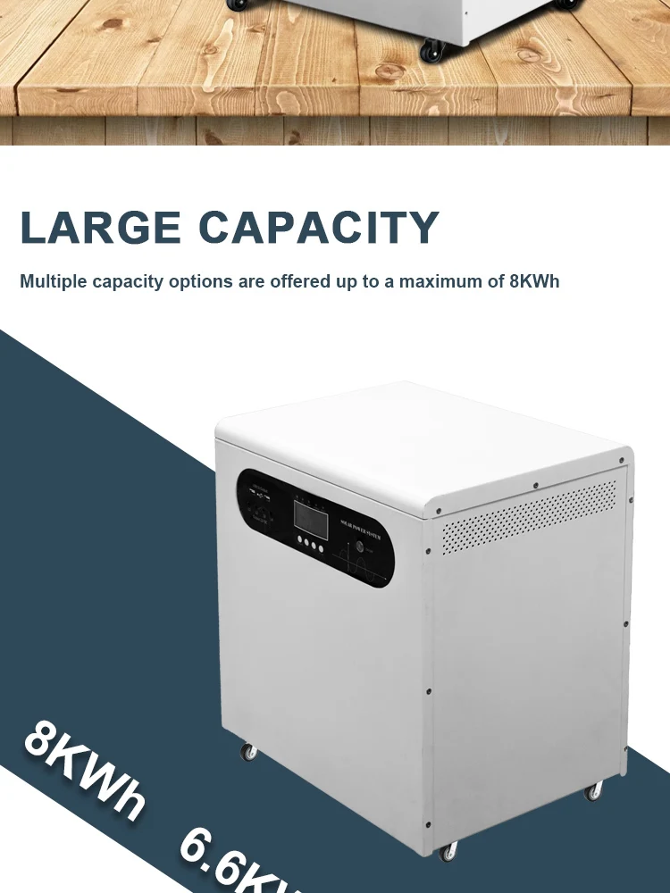 Portable Solar Generator 5kw 6kw 8kw 10kw Lithium Battery All In One ...