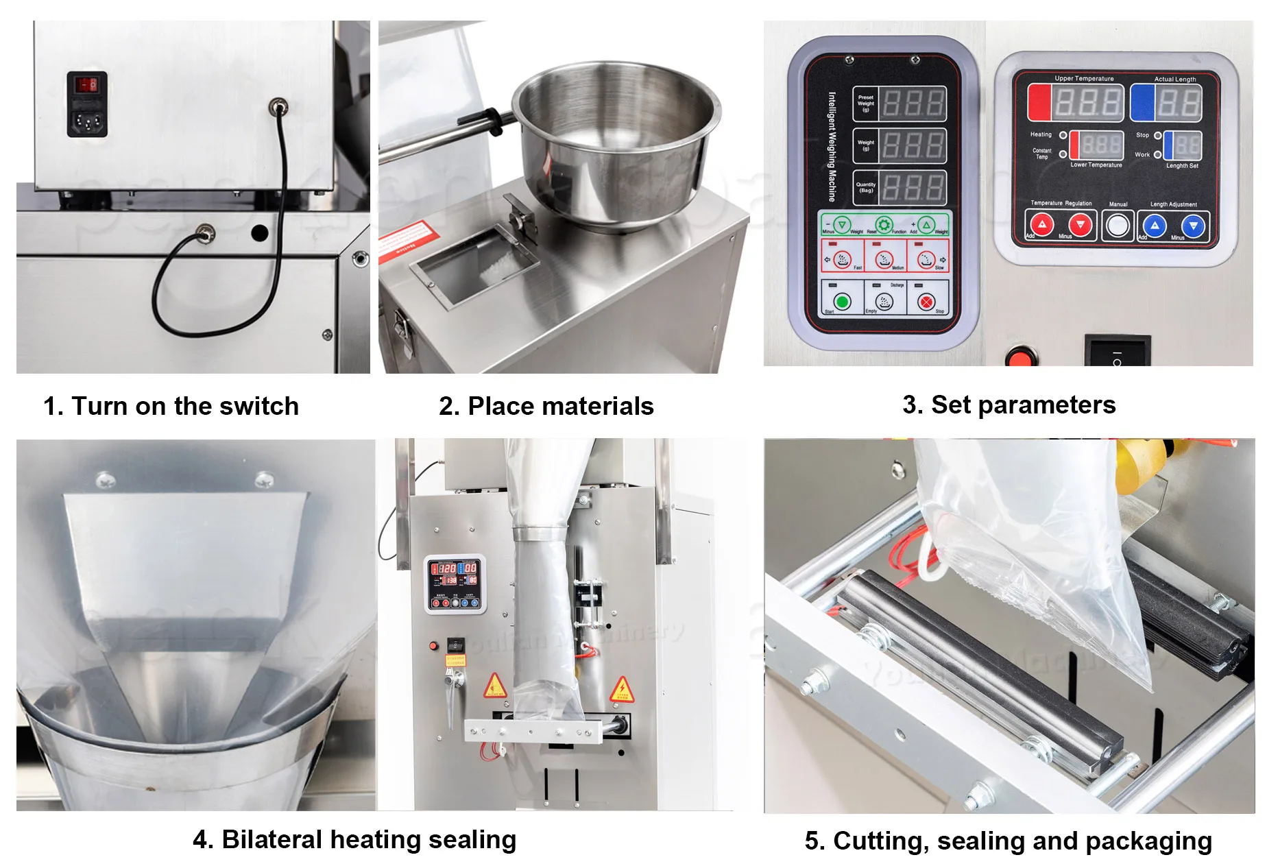 FZB-500 Vertical Powder Granule Sachet Bag Packing Machine