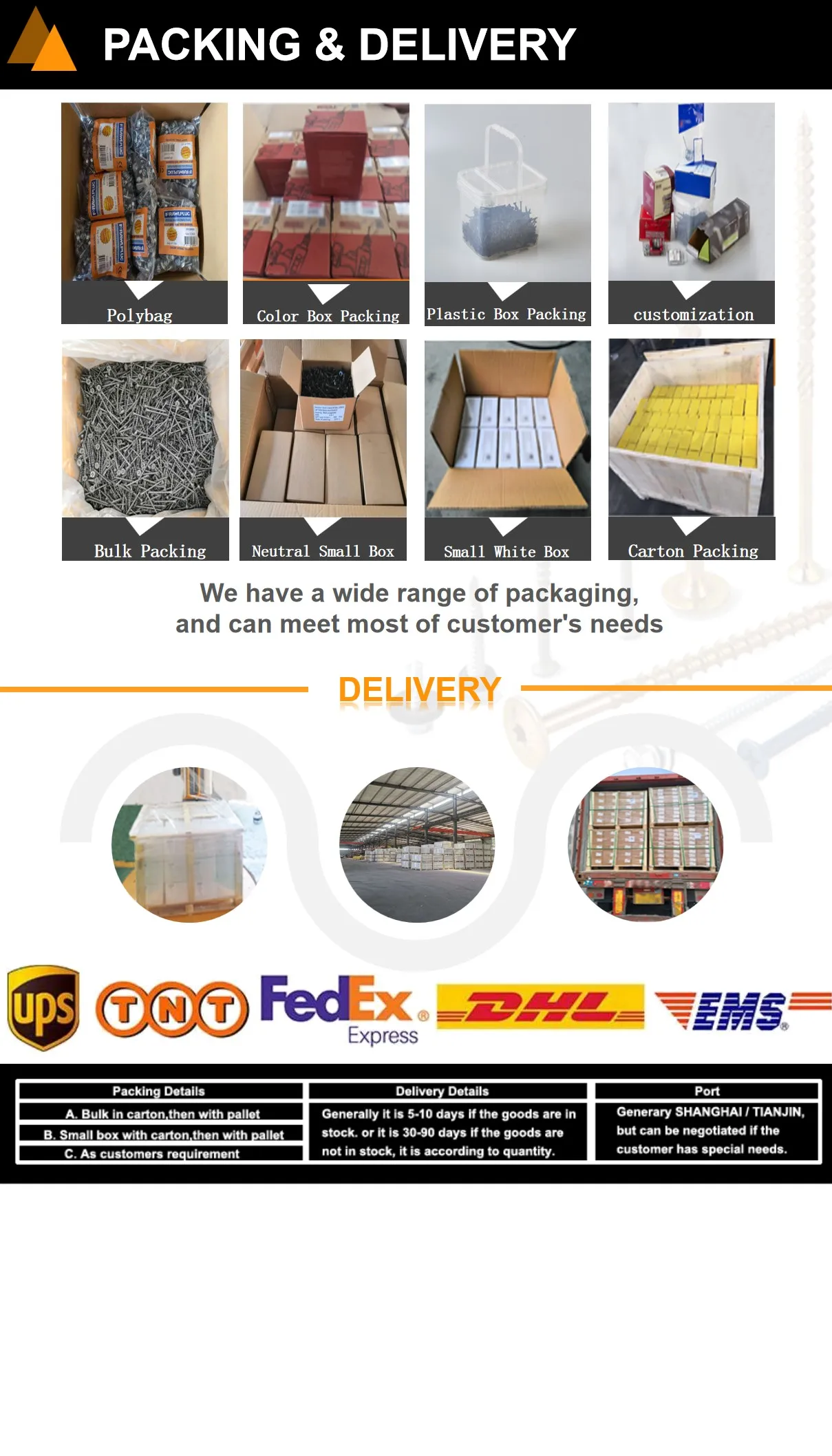 Hex Head Self-drilling Screw With Assembled Epdm Sealing Washer Double ...