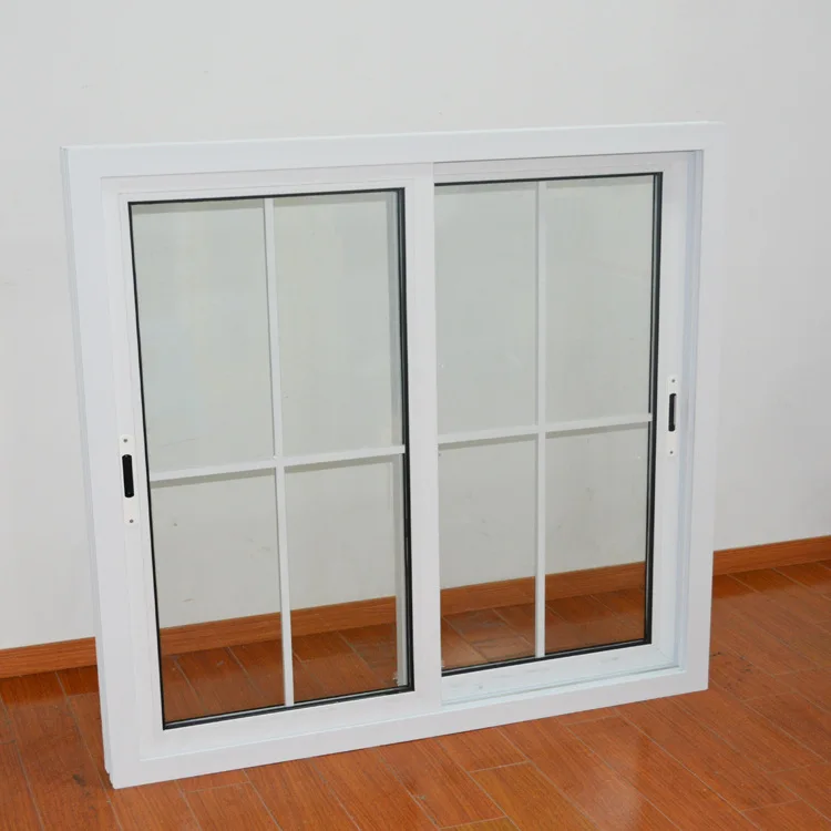 Modern Style Upvc/pvc Sliding Window With Decorative Grills Windows ...